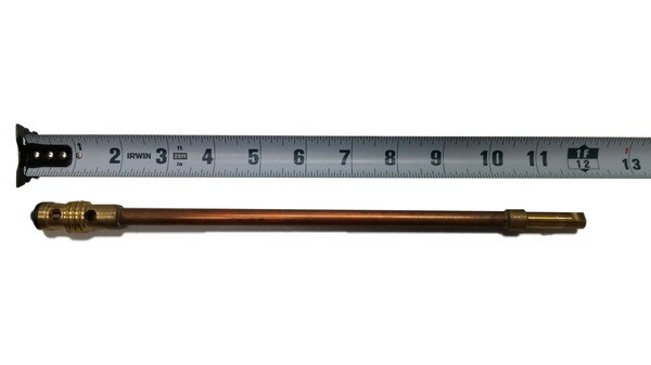 Prier Brass Wall Hydrant Stem - 11-5/8" OAL