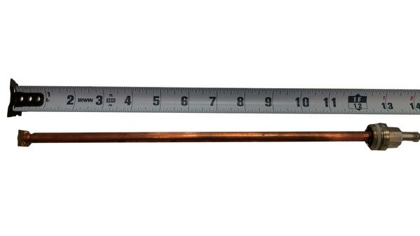 10" Arrowhead Brass Wall Hydrant Stem - 14" OAL