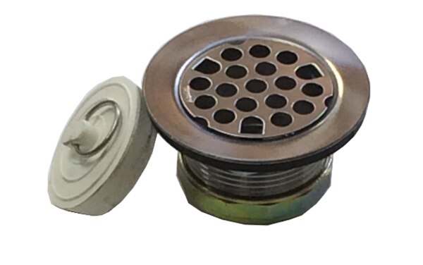 Stainless Steel Bar Strainer with Removable Grid and Rubber Stopper