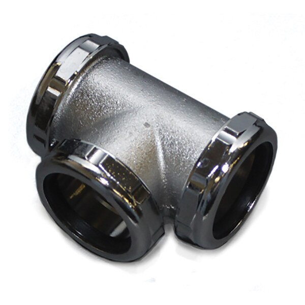 Chrome Plated Brass Slip Joint Tee 1-1/2"