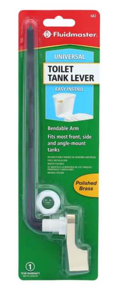 Fluidmaster Basic Toilet Tank Flush Handle - Brass