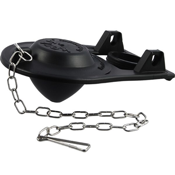 Korky Rubber Toilet Flapper - Fits 2" Flush Valve, Black