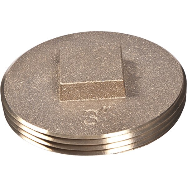 Brass Cleanout Plug - 3-1/2", 3-7/8" O.D.