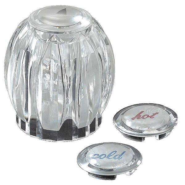 Sterling Acrylic Faucet Handle Pair
