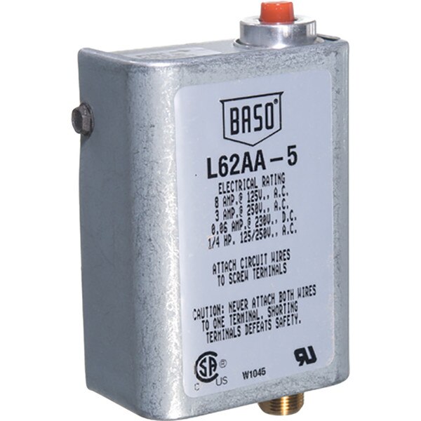 Baso Manual Reset Pilot Switch - SPST, NG