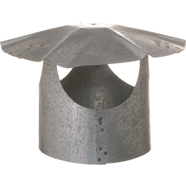 Galvanized Rain Cap - 7"