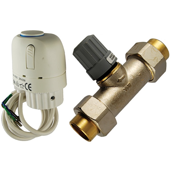 Danfoss 24V Straight Zone Valve, 3/4" Sweat