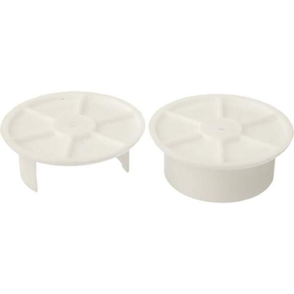 White Plastic Pole Socket Set