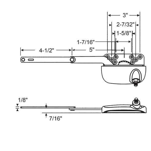 Truth Hardware Dyad Window Casement Operator