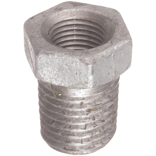 Galvanized Hex Bushing - 1" x 3/8"